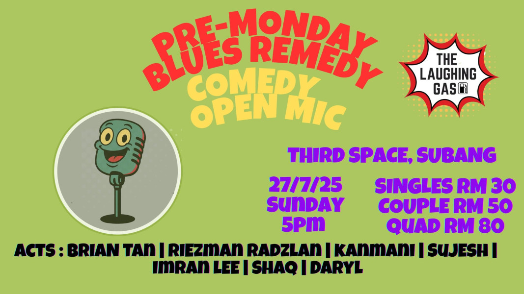 PRE-MONDAY BLUES REMEDY - Sunday Stand-Up Comedy - CloudJoi