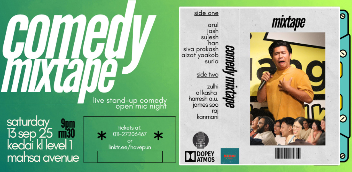 COMEDY MIXTAPE: Live Stand-Up Comedy Open Mic Night VOL.26 (13 Sep 25 ...