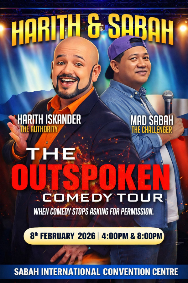 Harith Iskander & Mad Sabah : The Outspoken Comedy Tour (Sabah) - CloudJoi