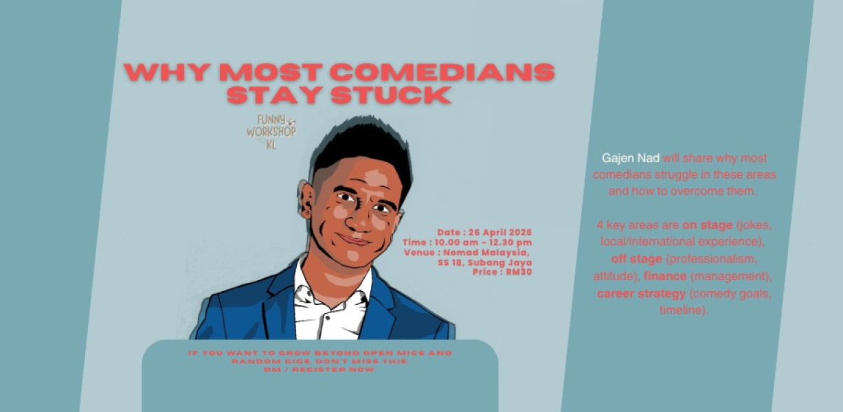 Stand-up Comedy Workshop: WHY MOST COMEDIANS STAY STUCK - CloudJoi