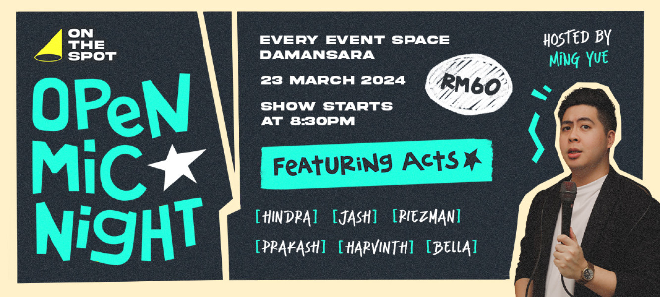 On the Spot: Open Mic Night - 23 March 2024 - CloudJoi