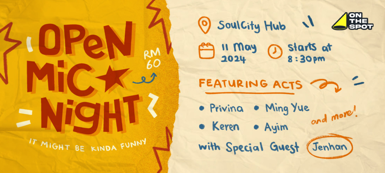 On the Spot: Open Mic Night - 11 May 2024 - CloudJoi