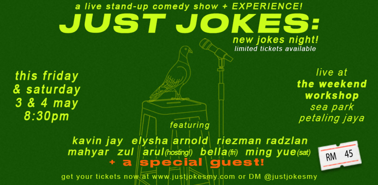 just jokes: NEW JOKES NIGHT! Featuring Kavin Jay, Elysha Arnold ...