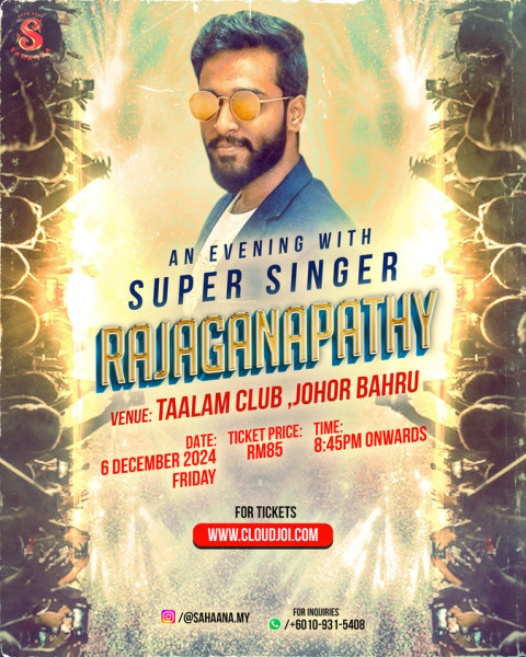 AN EVENING WITH SUPER SINGER RAJAGANAPATHY - CloudJoi