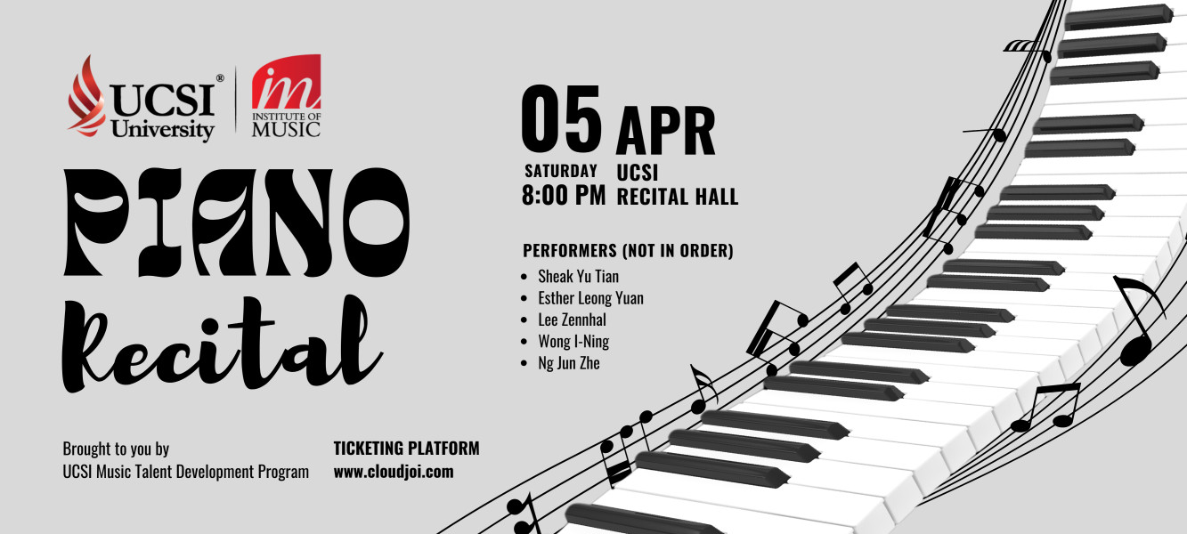 UCSI Music Talent Development Program Piano Recital - CloudJoi